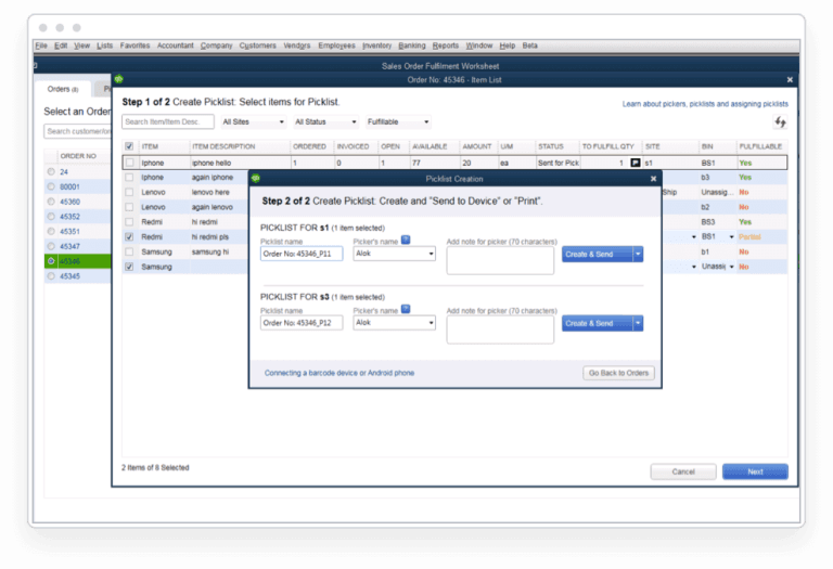 Order Management - QuickBooks Enterprise Features