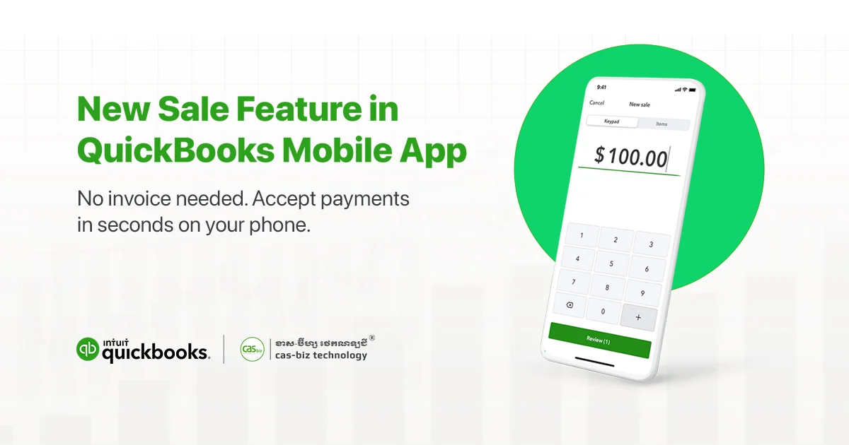 QuickBooks Mobile Sales Feature | Accept Payments Cambodia